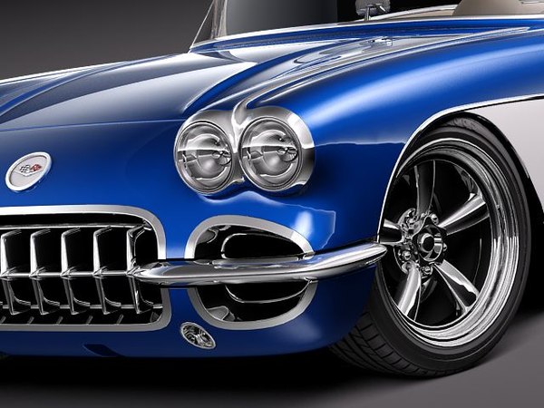 3d model chevrolet corvette c1