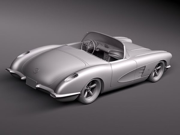 3d model chevrolet corvette c1