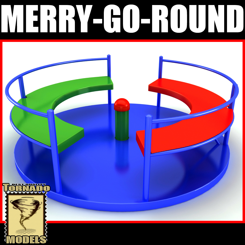 merry merrygoround 3d model