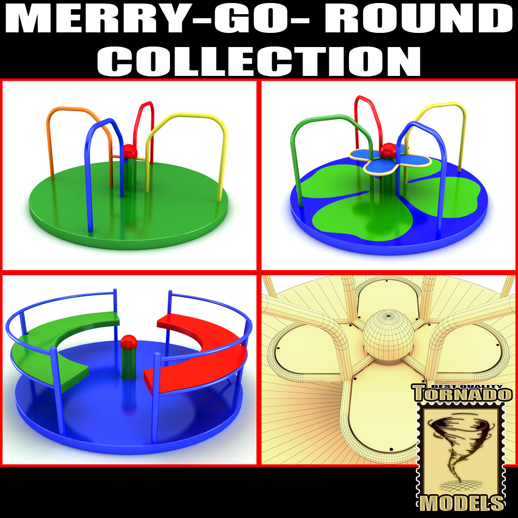 merry merrygoround 3d model