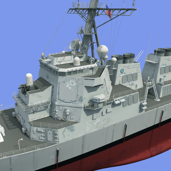 uss arleigh burke ddg-51 3d model