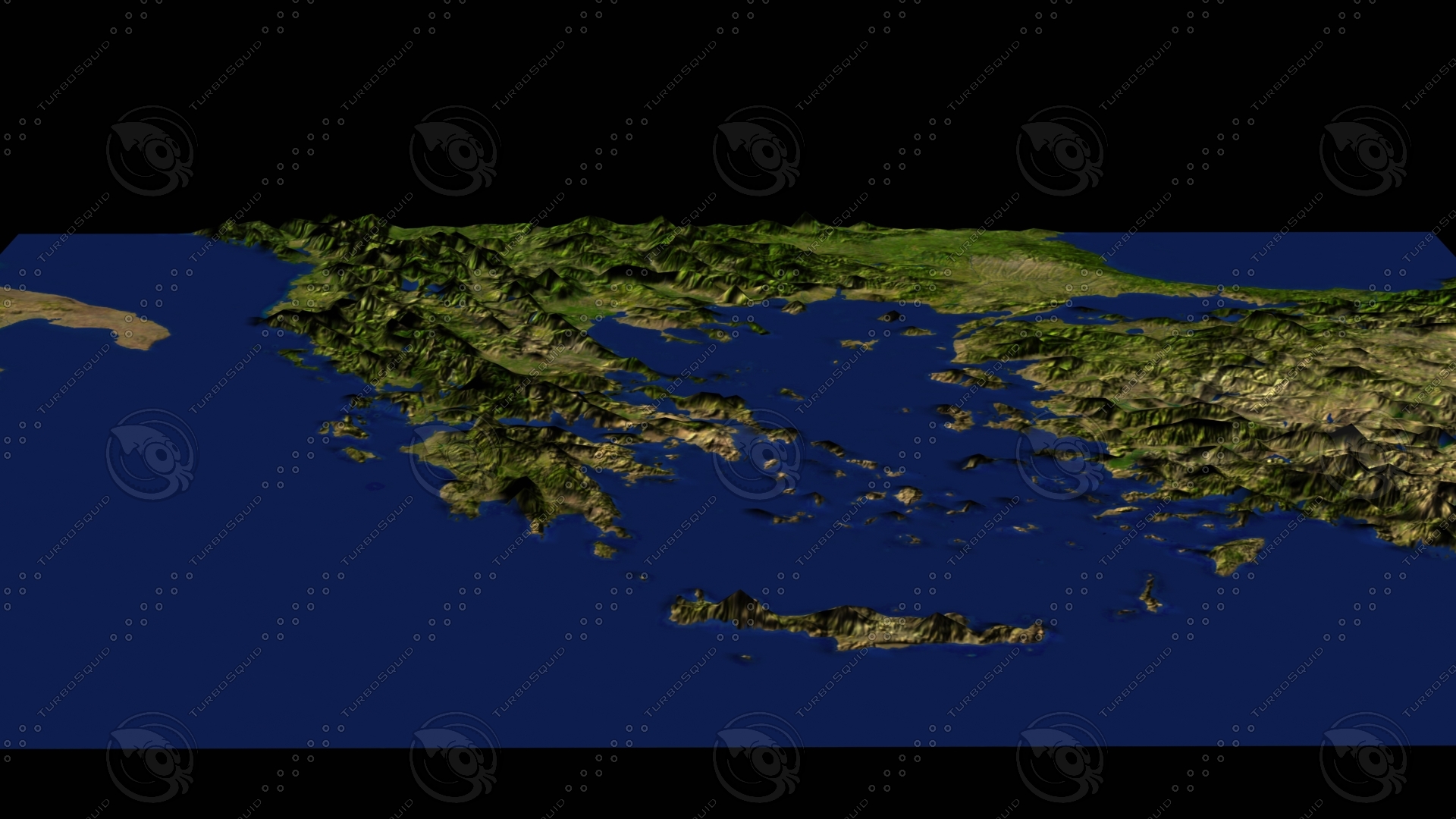 greece maps 3d model