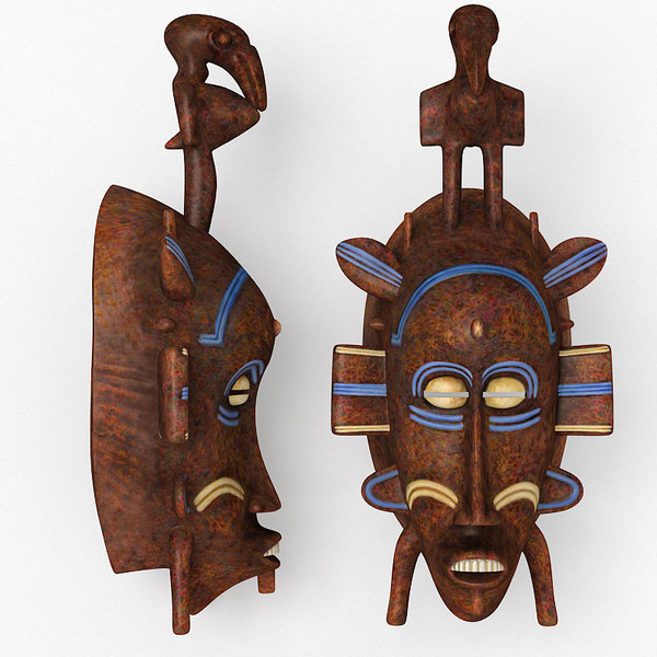 african mask 3d model