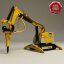 demolition crane 3d model