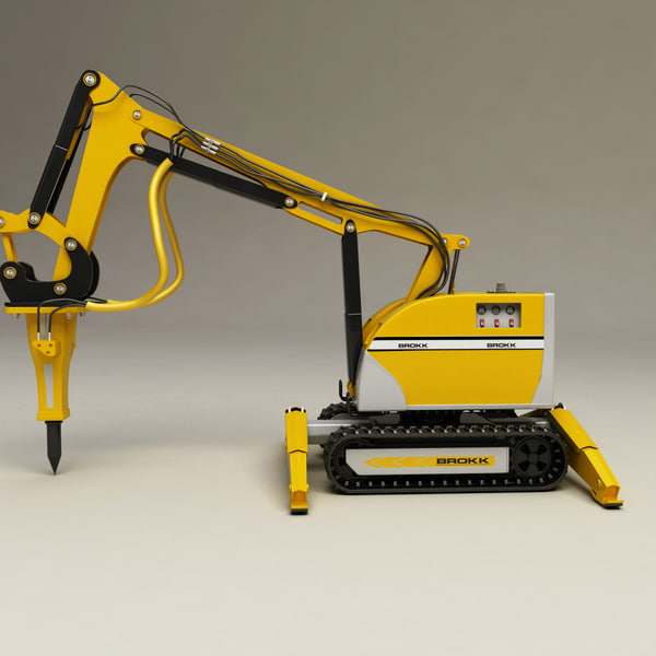3ds max brokk remote controlled demolition