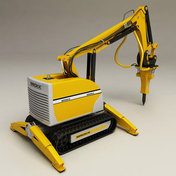 3ds max brokk remote controlled demolition