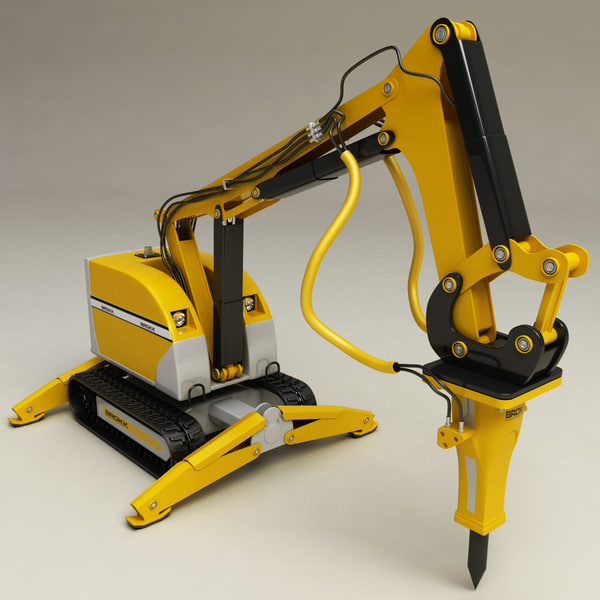 3ds max brokk remote controlled demolition