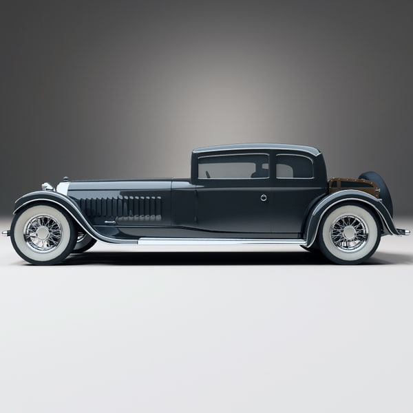 bugatti t-41 1928 3d model