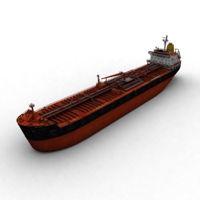 chemical oil tanker 3d model