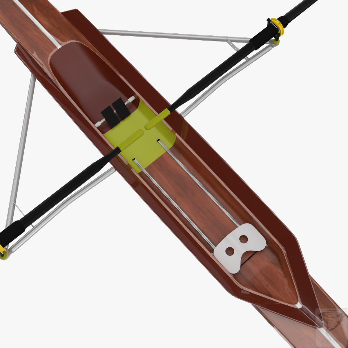 sculls single double 3d model