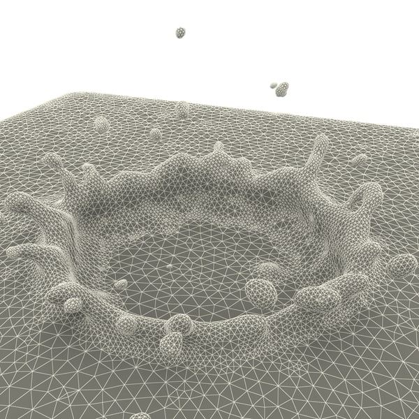 water drop v3 3d model