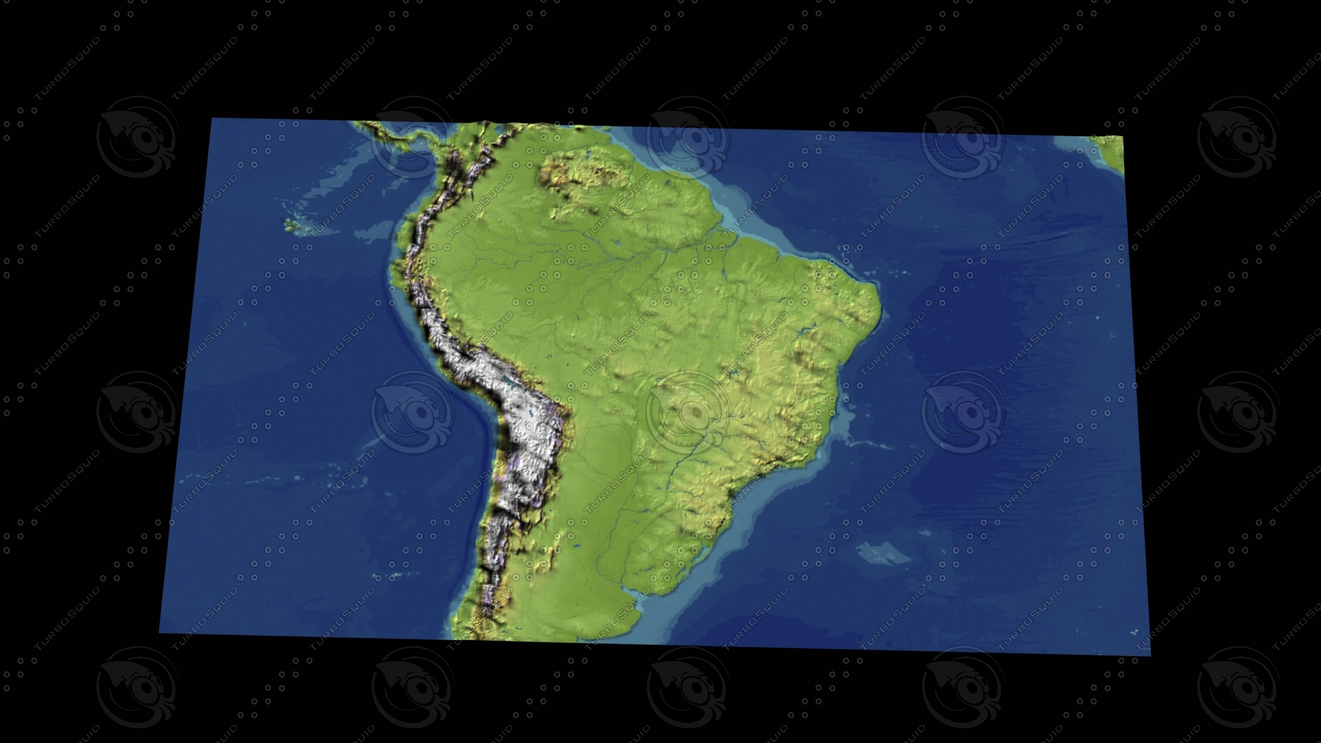 brazil maps 3d model