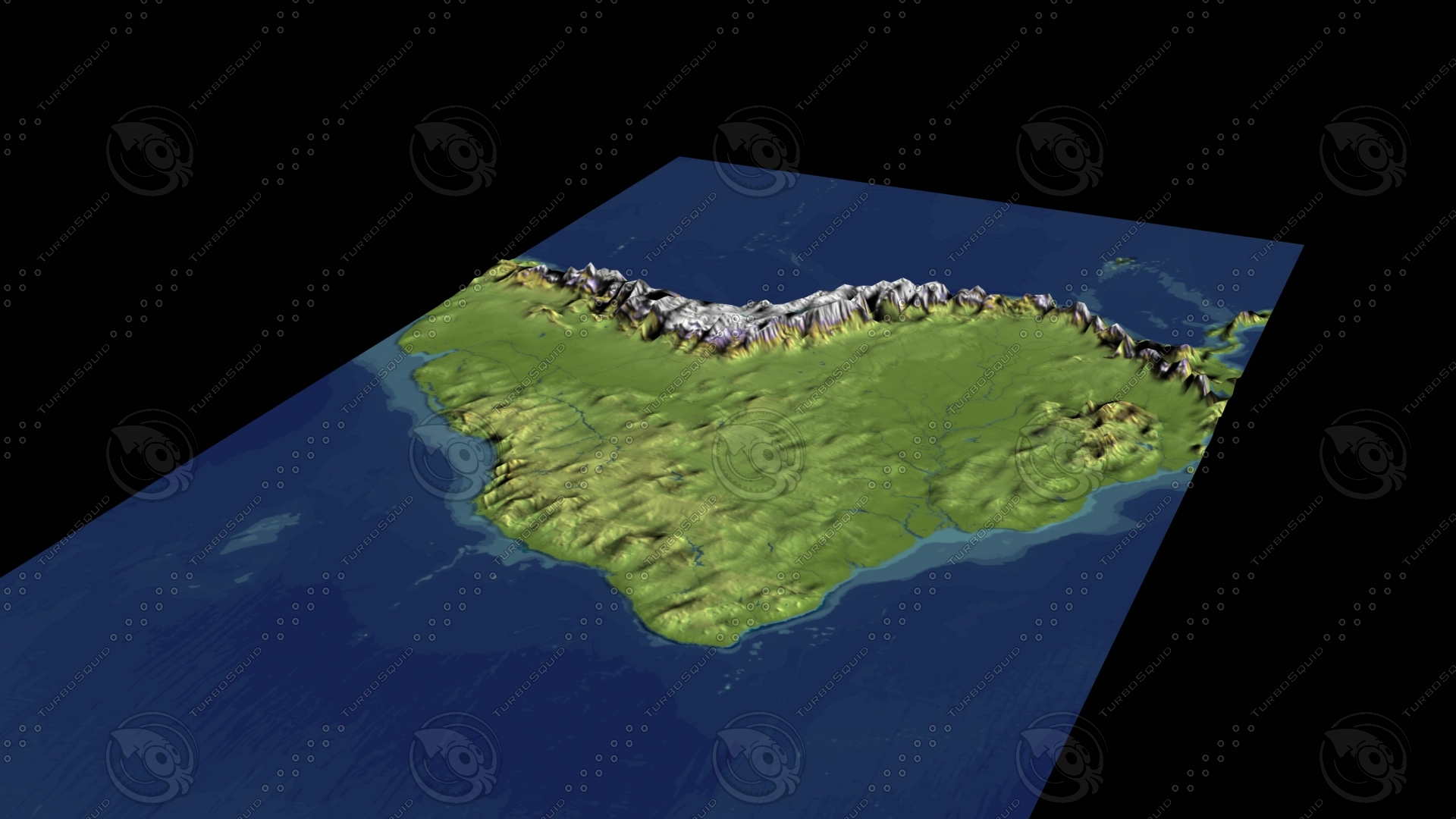 brazil maps 3d model