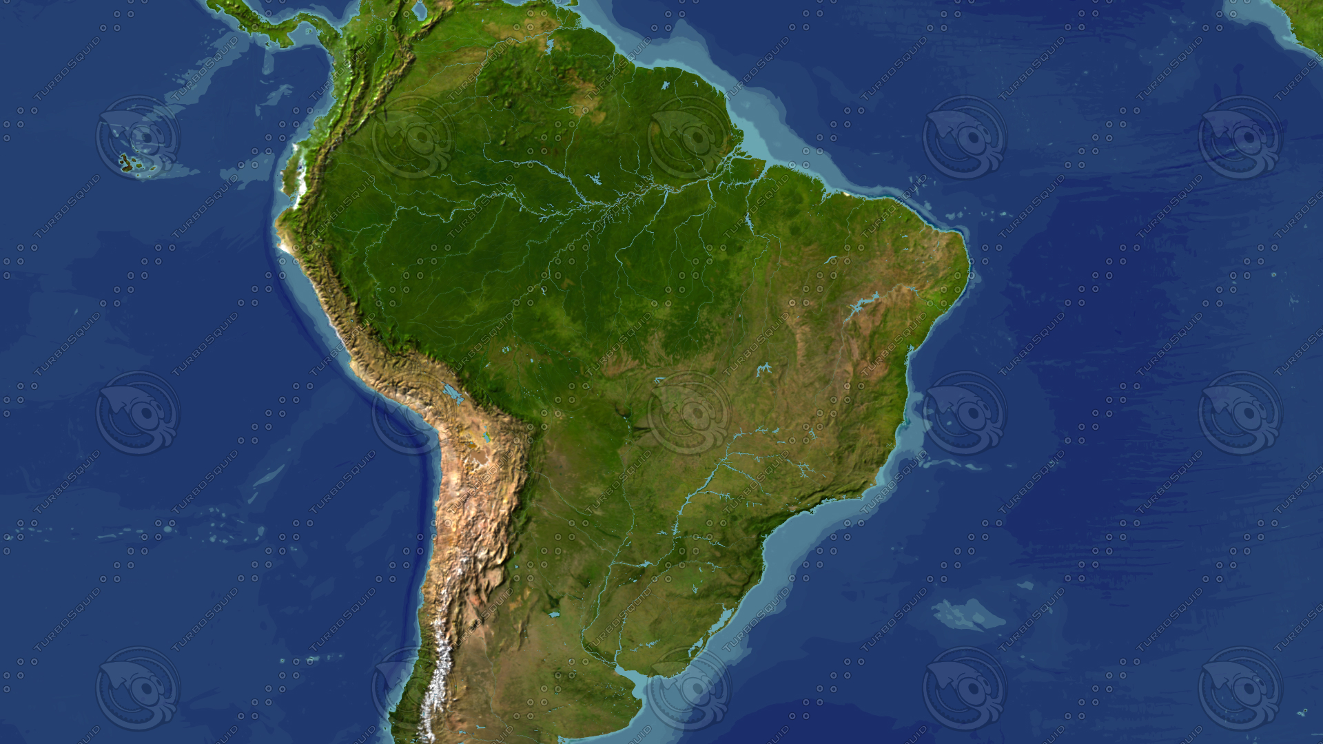 brazil maps 3d model