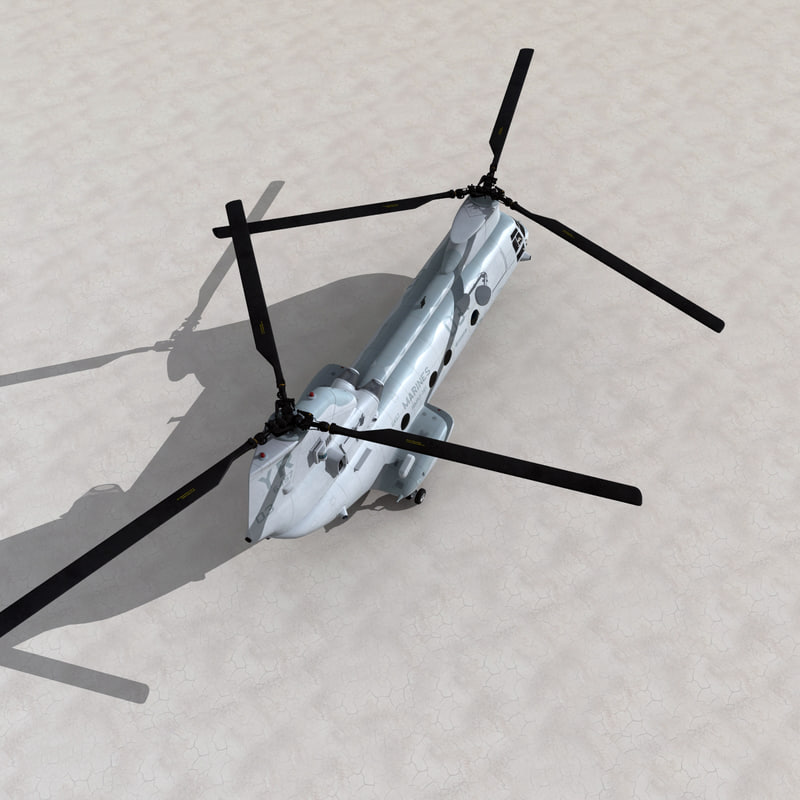ch-46 sea knight 3d model