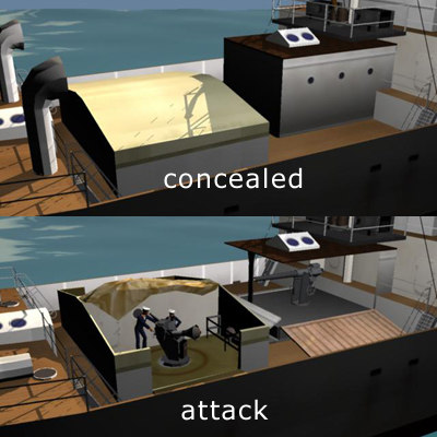 ww1 q-ship ship 3d model