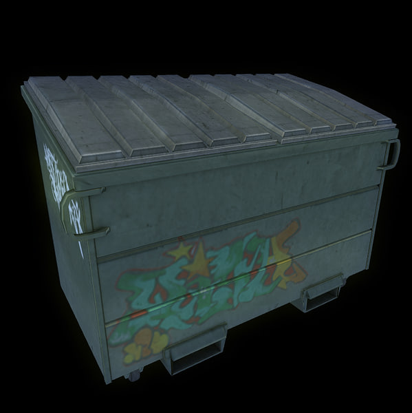 3d dumpster prop