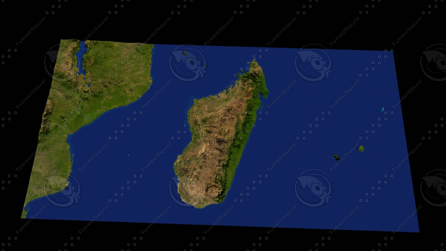madagascar maps 3d model