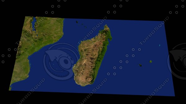 madagascar maps 3d model