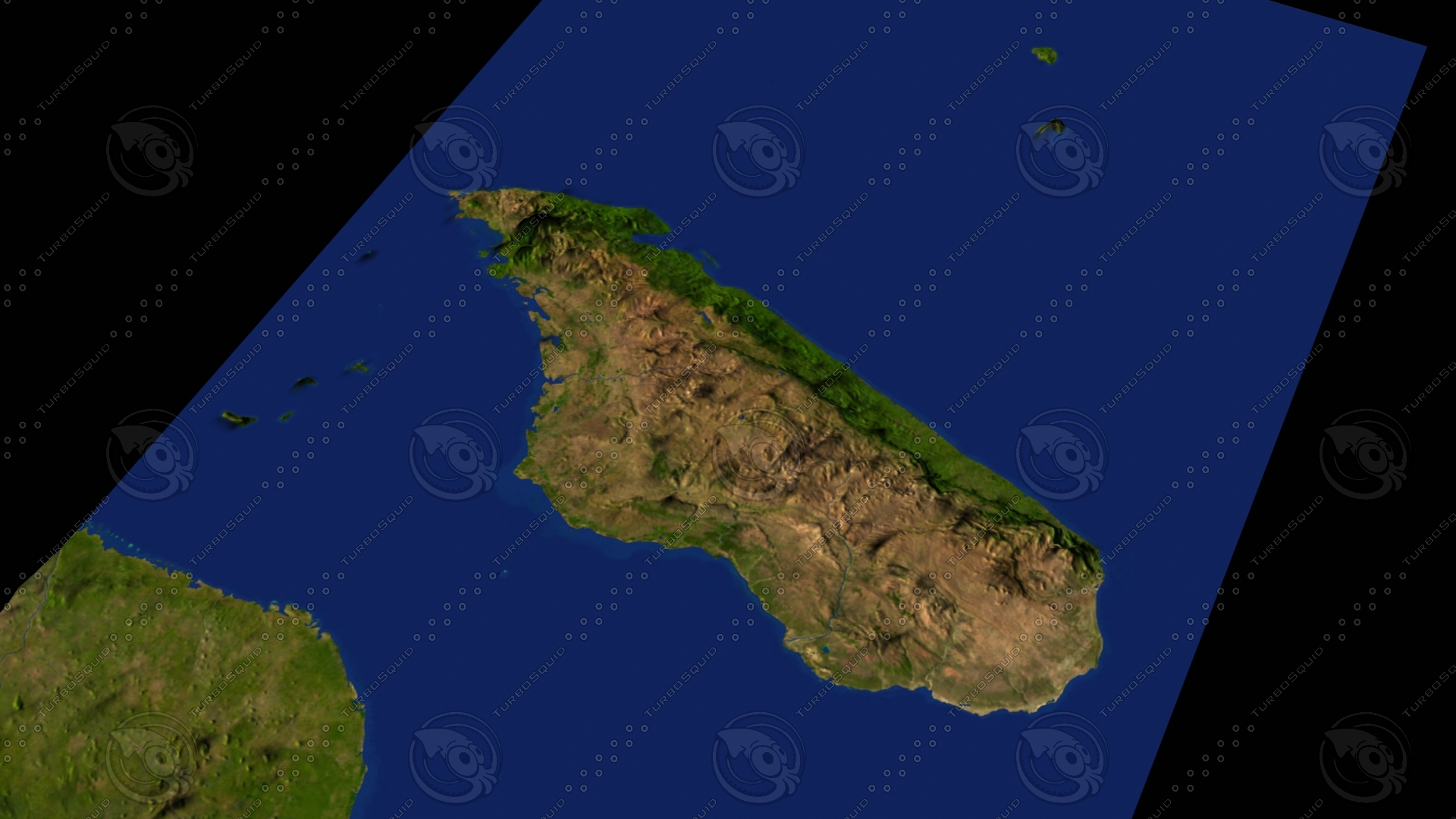 madagascar maps 3d model