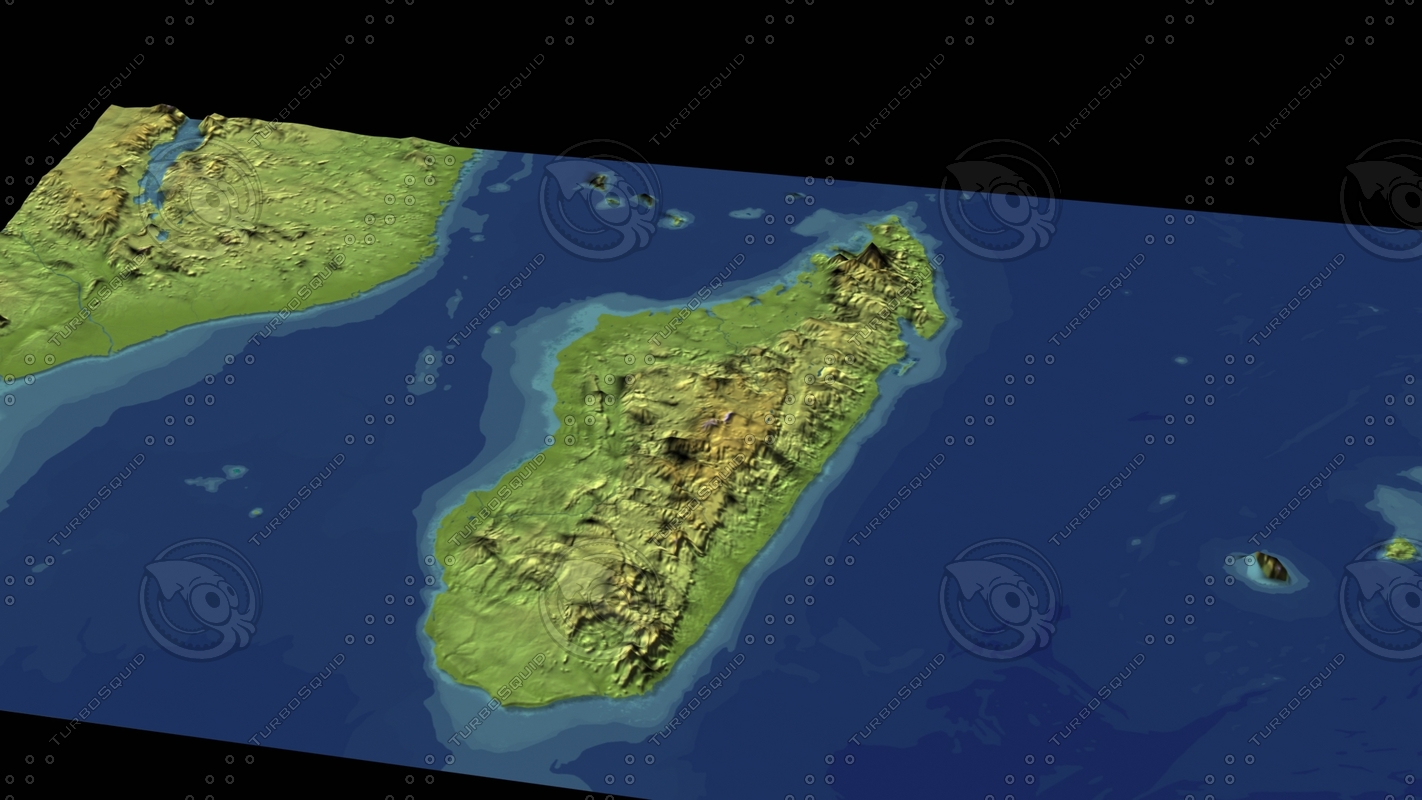 madagascar maps 3d model
