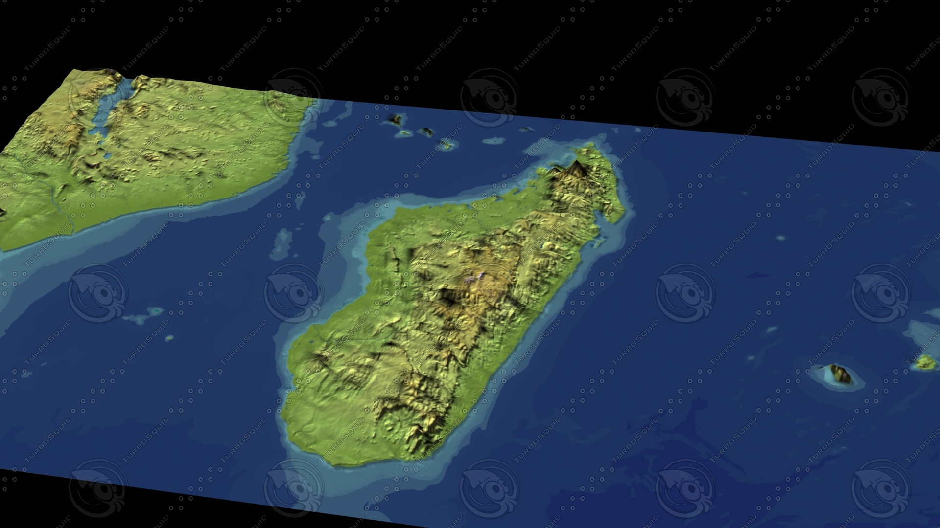madagascar maps 3d model