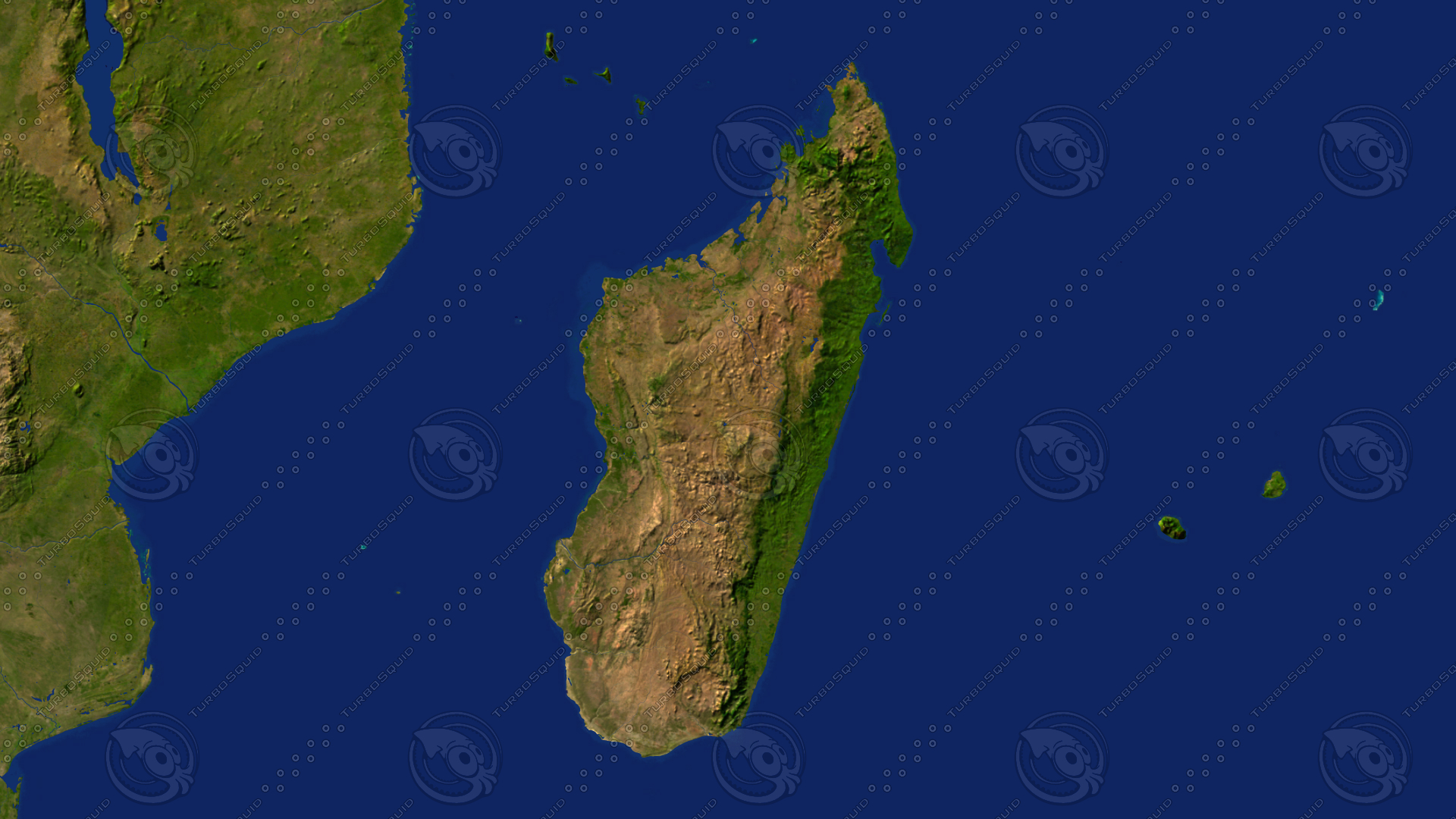 madagascar maps 3d model