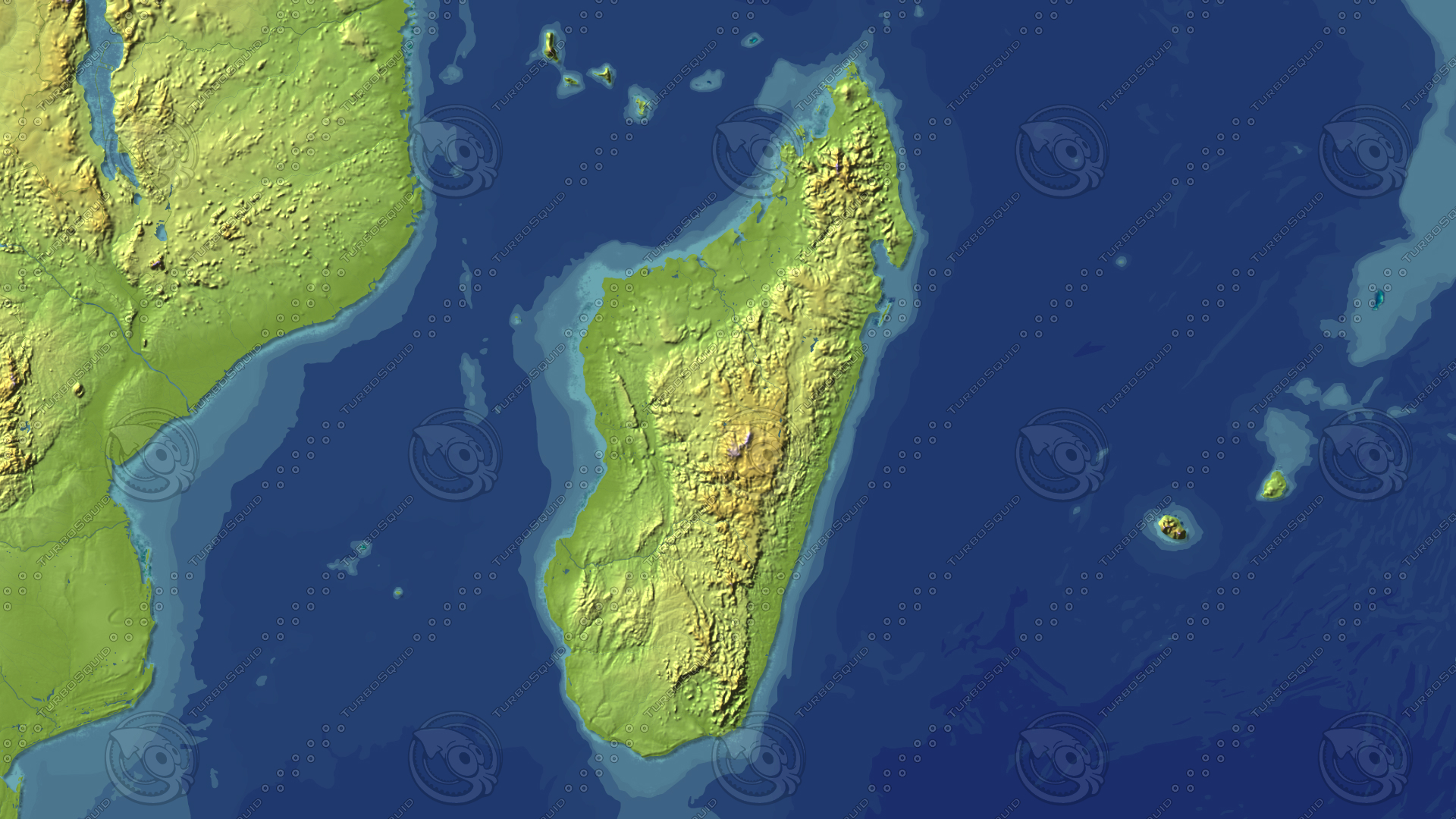 madagascar maps 3d model