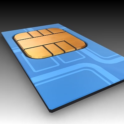 sim card 3d model