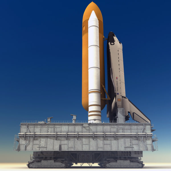 3d model of crawler mobile launch platform