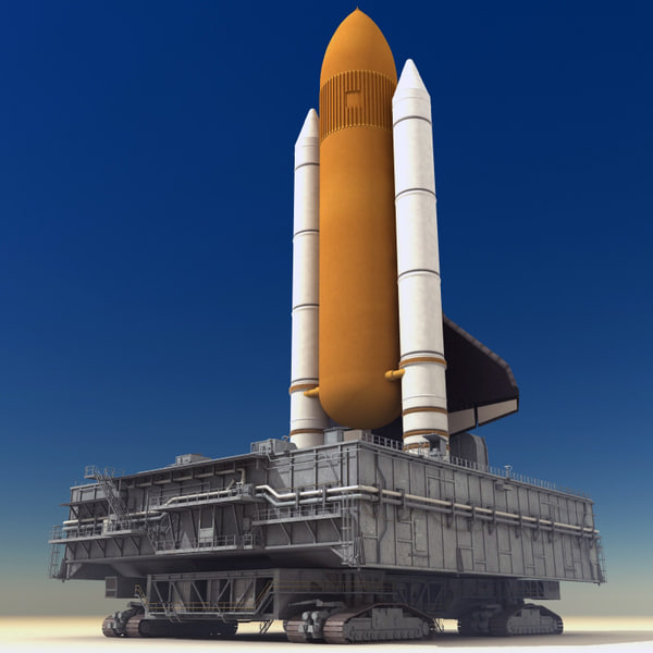 3d model of crawler mobile launch platform