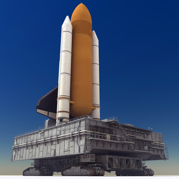 3d model of crawler mobile launch platform