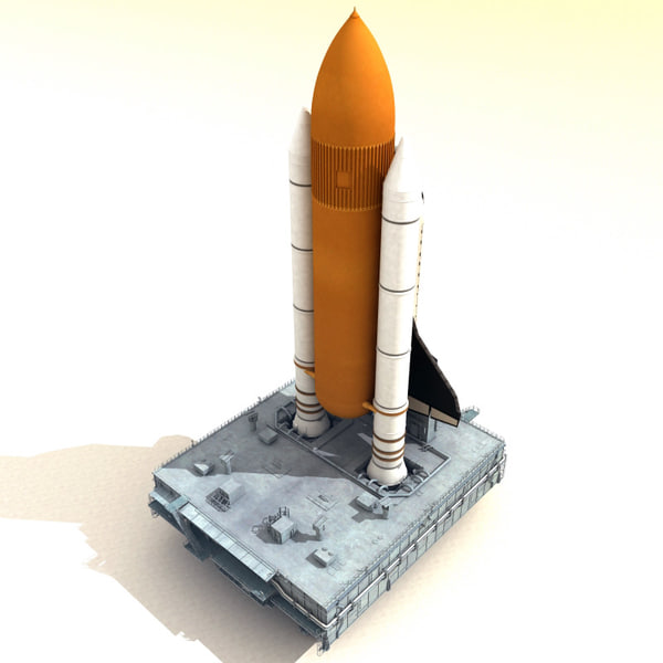3d model of crawler mobile launch platform
