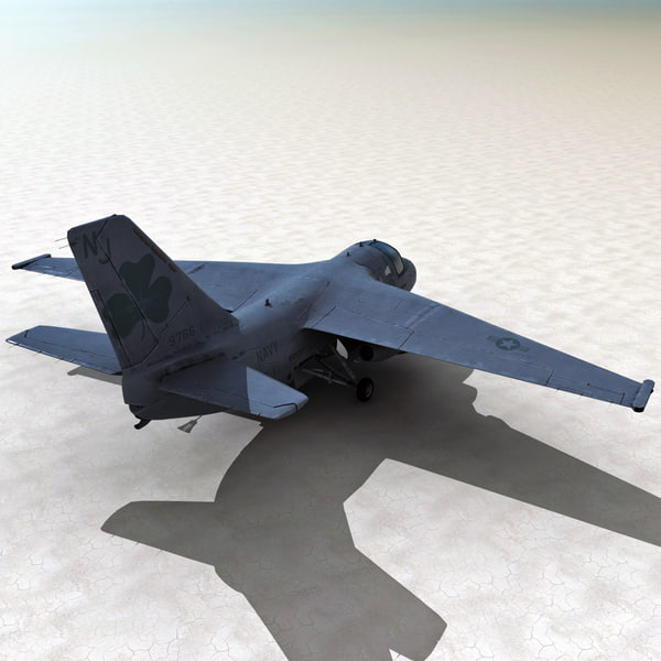 3d model s-3b viking aircraft