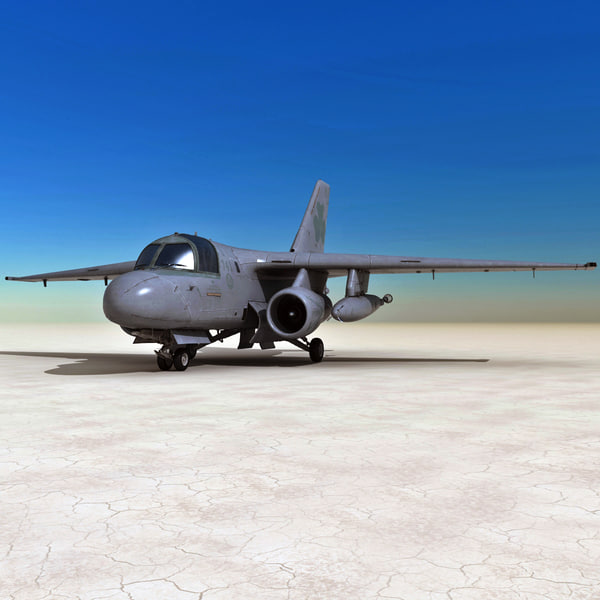 3d model s-3b viking aircraft