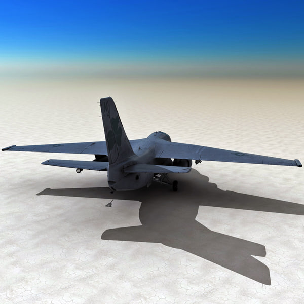 3d model s-3b viking aircraft