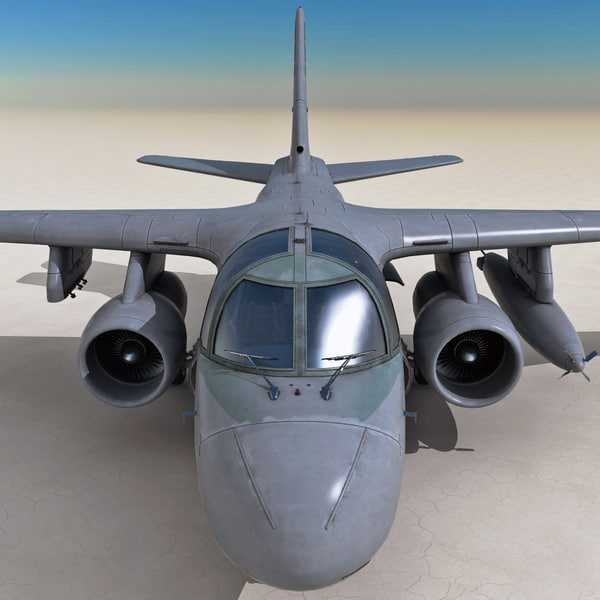 3d model s-3b viking aircraft