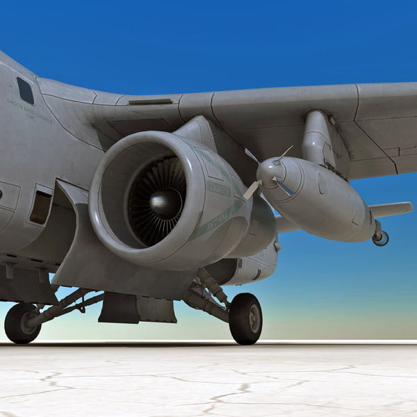 3d model s-3b viking aircraft