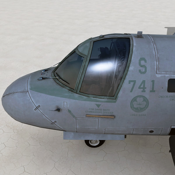 3d model s-3b viking aircraft
