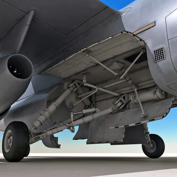 3d model s-3b viking aircraft