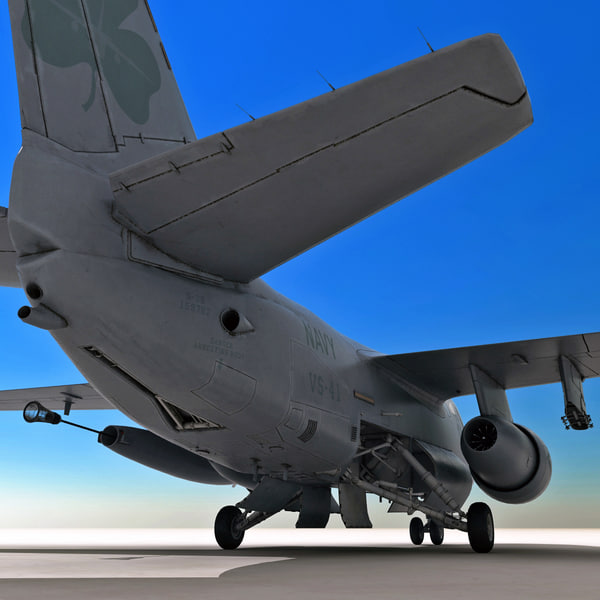 3d model s-3b viking aircraft