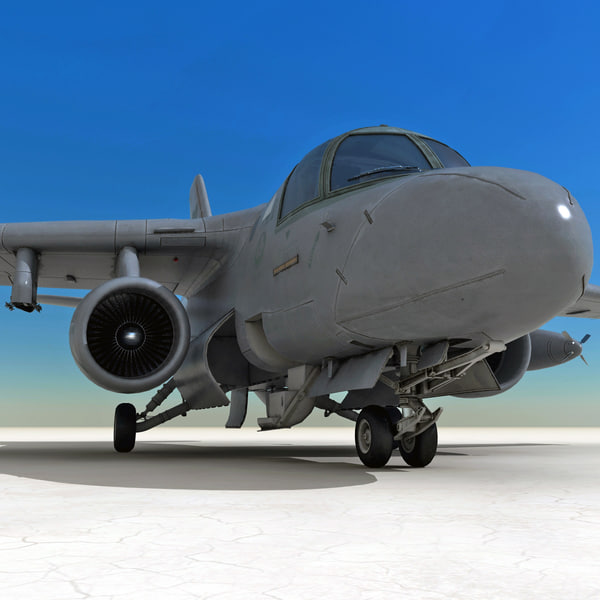 3d model s-3b viking aircraft