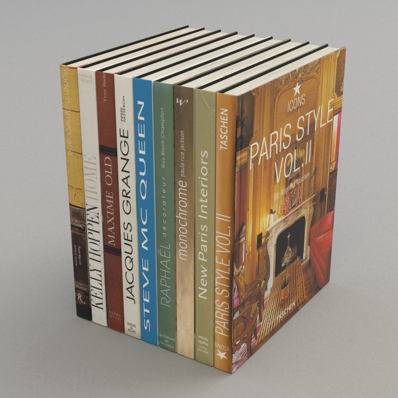 Coleção de livros Modelo 3D - TurboSquid 532482