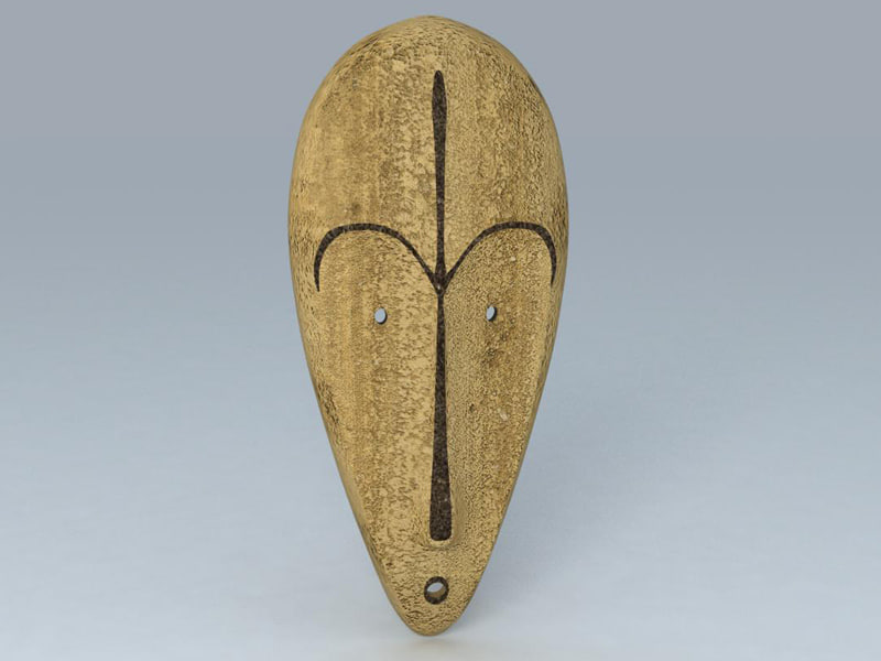 African Mask 3d Model
