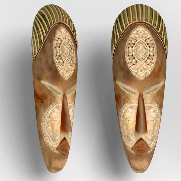 african mask 3d model