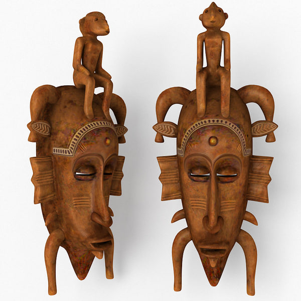 african mask 3d model