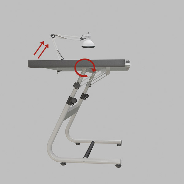 drafting table 3d model