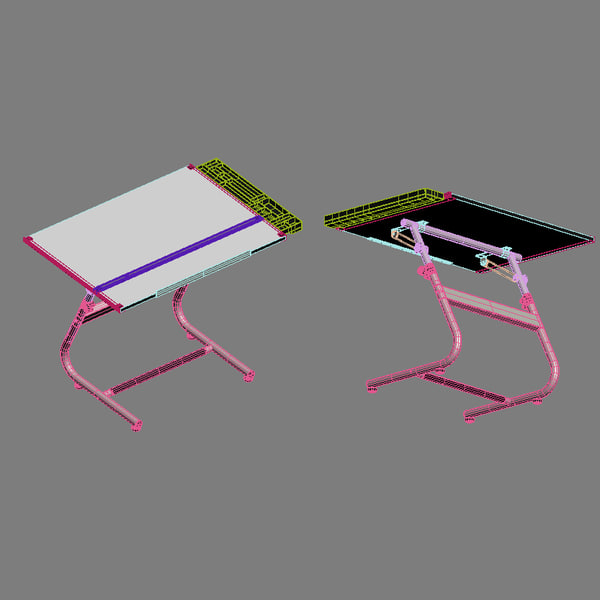 drafting table 3d model