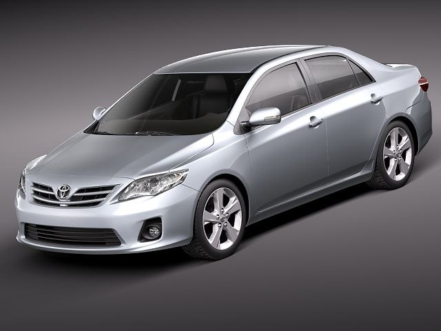 toyota corolla 2010 3d model