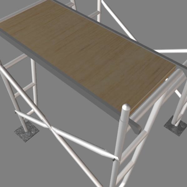 3d model scaffolding plank